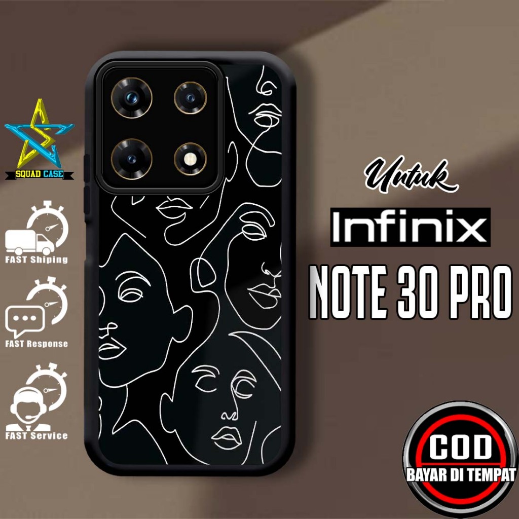 Jual Case INFINIX NOTE 30 PRO Casing terbaru Squad Case motif [BLK ...