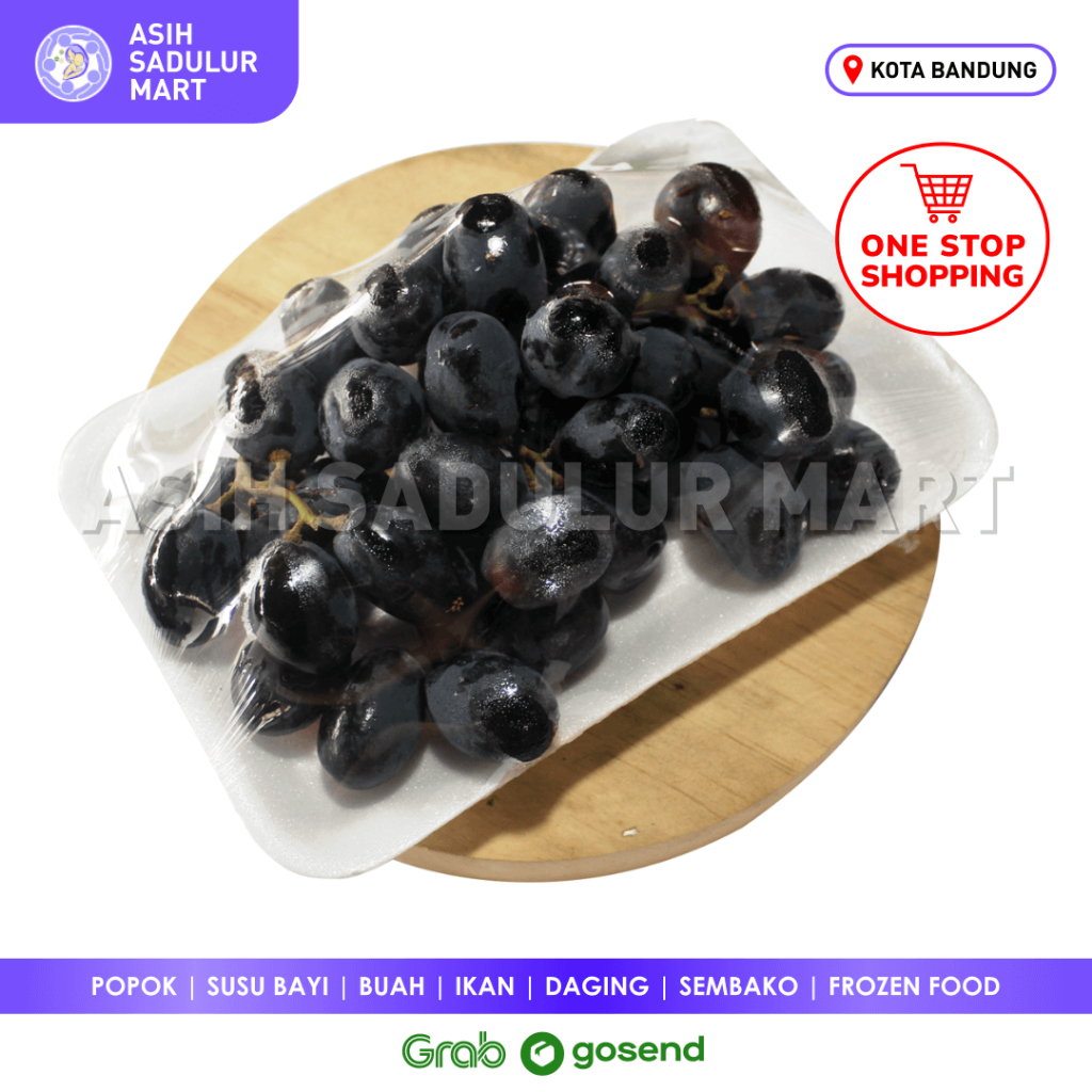 Jual Buah Anggur Hitam Autumn Segar Manis 1kg Bandung Diskon Murah ...