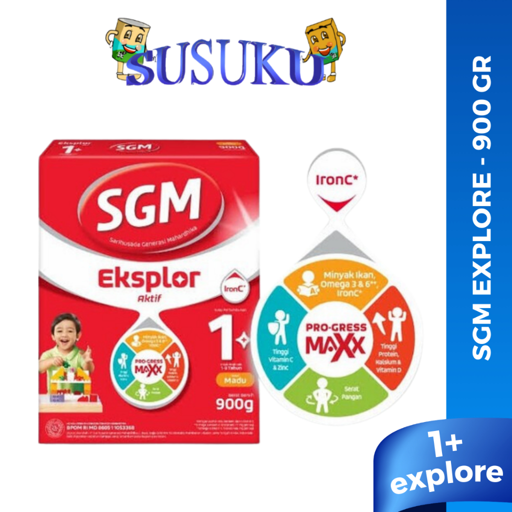 Jual SGM EXPLORE 1+ Susu Pertumbuhan Anak 1-3 tahun Rasa Vanila/Madu ...