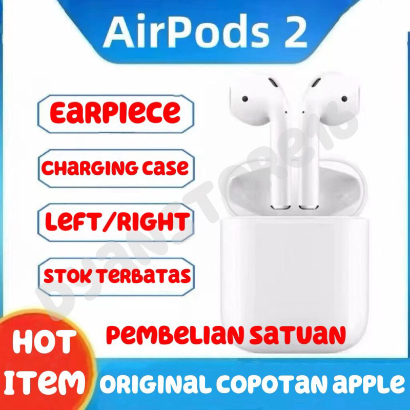 Jual Airpods 2 2nd Gen Original Copotan Earpeice Only Kiri Kanan / Left ...