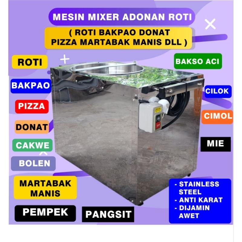 Jual MESIN MIXER ADONAN ROTI DONAT PIZZA BAKPAO CAKWE ADONAN PADAT ...