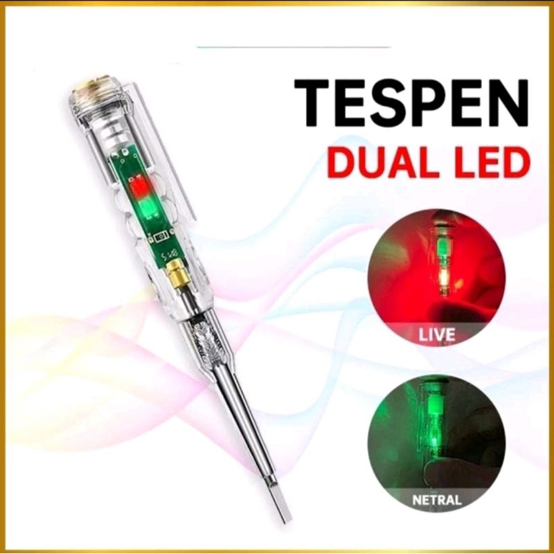 Jual Obeng Tespen Listrik Test Minus Sensor Detektor Lampu LED Hijau ...