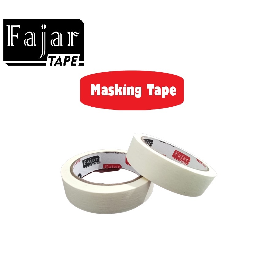 Jual Masking Tape / Masking Tape white / 24mm x 10 Yard (Full Meter ...