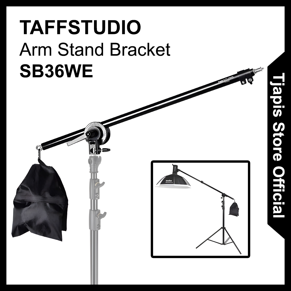 Jual TAFFSTUDIO VIDEO BOOM ARM STAND BRACKET LAMPU FOTO STUDIO - SB36WE ...