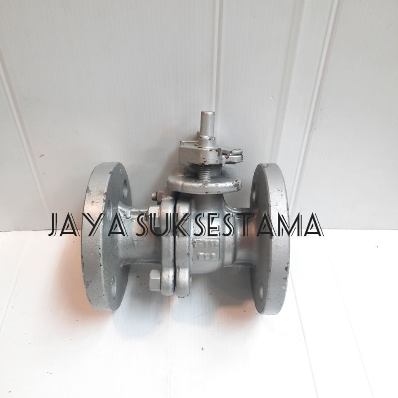 Jual Ball Valve WCB Flange ANSI 150 1 1/4" inch Ball Valve 2pc Body WCB ...