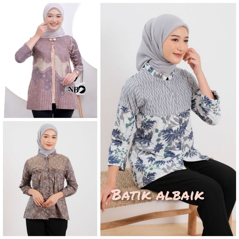 Jual Batik wanita modern tey- 17 ASJ SA HRBO26 Batik wanita terbaru | Shopee Indonesia