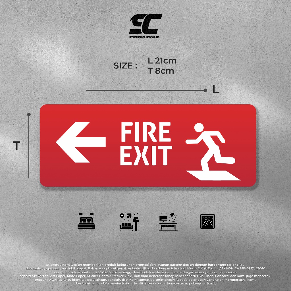 Jual STIKER FIRE EXIT | Shopee Indonesia