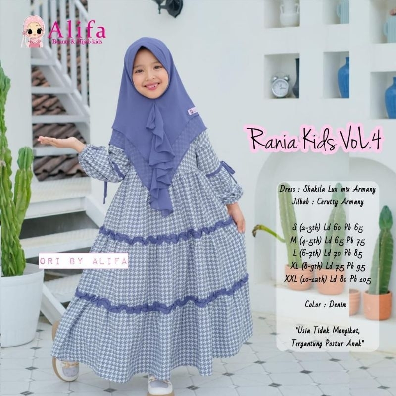 Jual Rania Kids vol #4 set hijab original Alifa | Shopee Indonesia