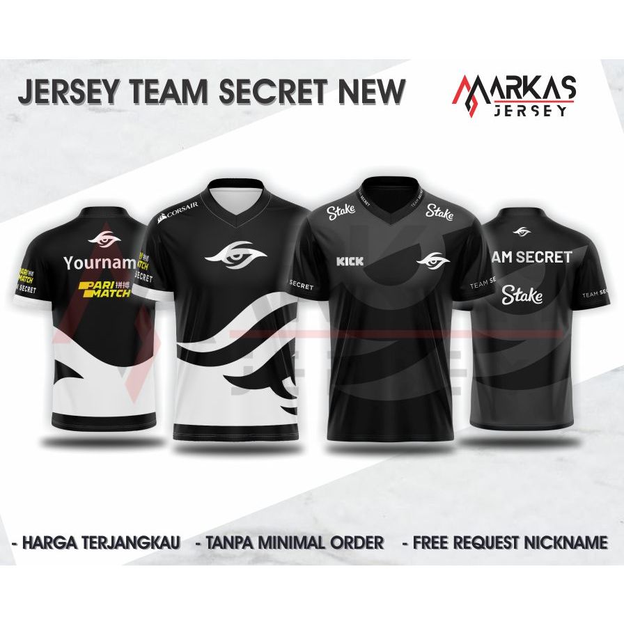 Jual JERSEY KAOS BAJU TEAM SECRET 2024 ESPORTS DOTA VALORANT MOBILE ...