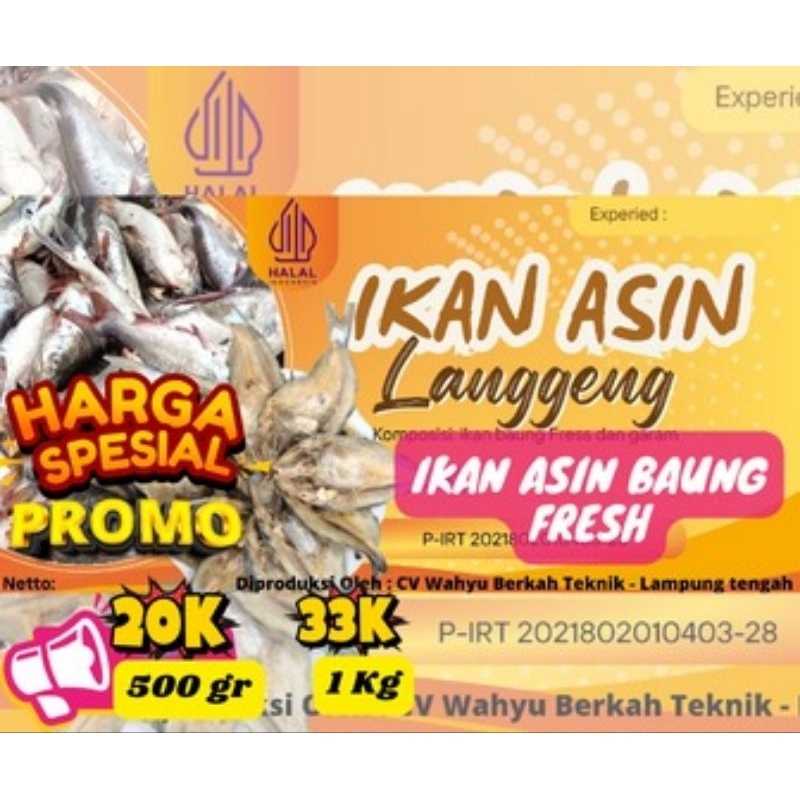 Jual Ikan Asin Baung Fresh sedap dan bergizi | Shopee Indonesia