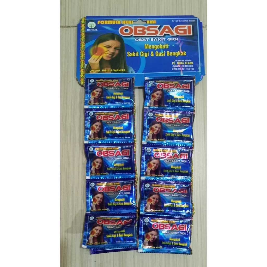 Jual cod obsagi kapsul obat sakit gigi dan gusi | Shopee Indonesia
