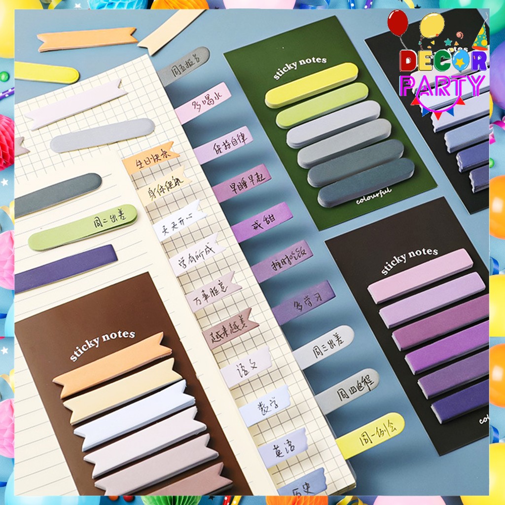 Jual DP Kertas Notes Morandi 120Lembar Warna Gradasi Label Indeks ...