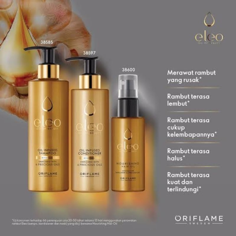 Jual ELEO SHAMPOO CONDITIONER ELEO HAIR OIL HARGA SATUAN | Shopee Indonesia