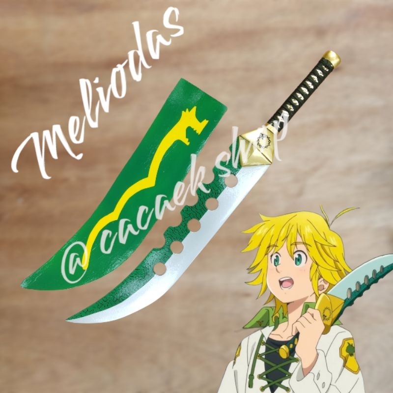 Jual meliodas lostvayne sword pedang kayu nanatsu no taizai | Shopee ...