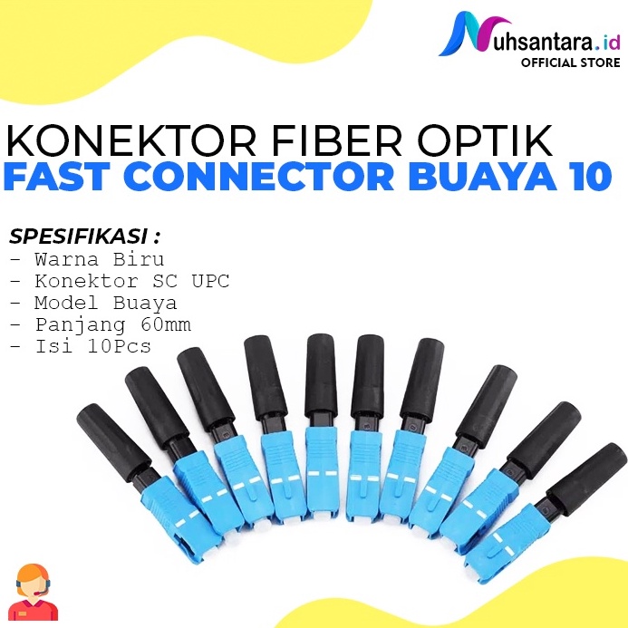 Jual Grosir Fast Konektor Fastcon FasSC UPC Buaya Fiber Optic Connector ...