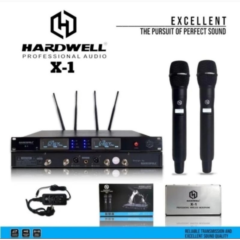 Jual Professional Wireless Microphone System Hardwell X-1 | Mic X1 ...