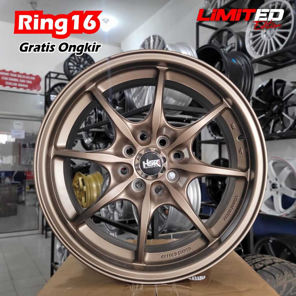 Jual Velg mobil ring 16 HSR SADAU velg mobil racing r16 Agya,ayla,ignis,brio,calya,sigra,jazz ...