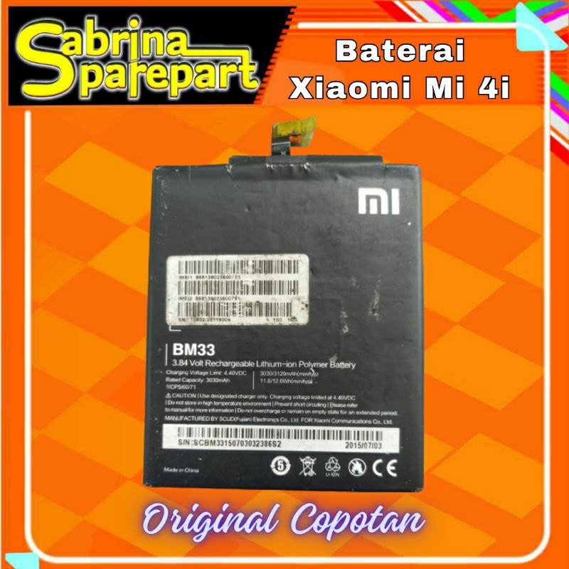 Jual Baterai Xiaomi Mi 4i Original Copotan | Shopee Indonesia