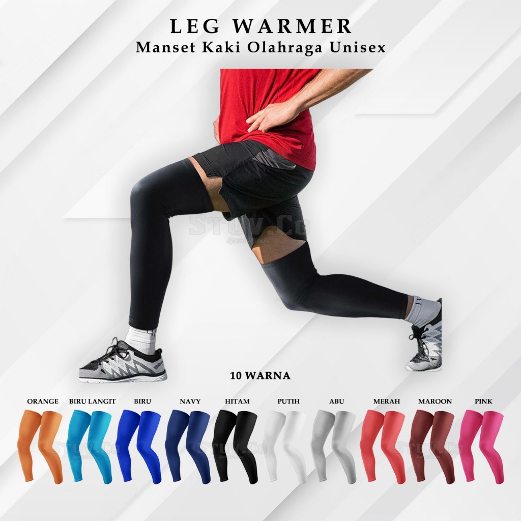 Jual MANSET KAKI PRIA WANITA LEG SLEEVE LEG WARMER PELINDUNG LUTUT ...