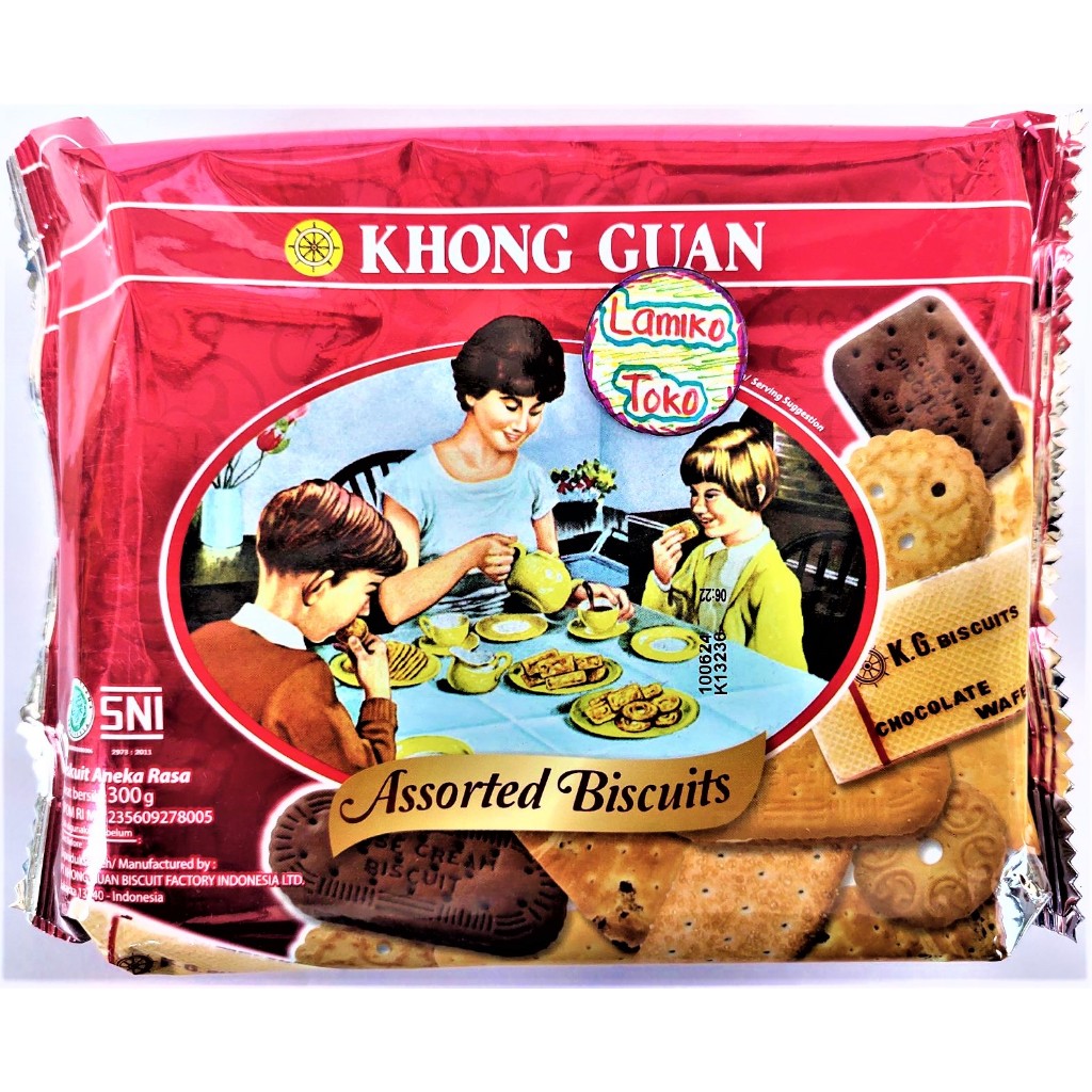 Jual KHONG GUAN ASSORTED BISCUITS 300GR KHONG GUAN MERAH PACK | Shopee ...