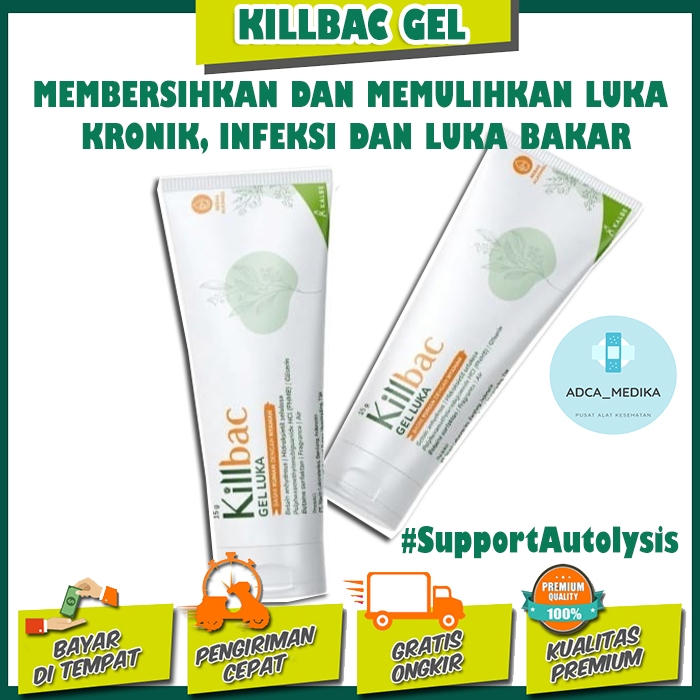 Jual KILLBAC GEL 15gr GEL SALEP CREAM PEMBERSIH LUKA KILLBAC GEL WOUND ...