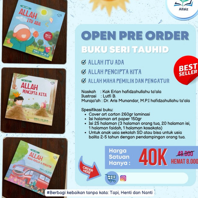 Jual [ABC] READY Buku Seri Tauhid Maktabah Al Faiz Allah Itu Ada, Allah ...