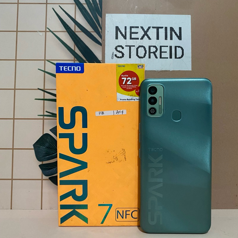 Jual Tecno Spark 7 Nfc 2 32 Second Fullset Shopee Indonesia