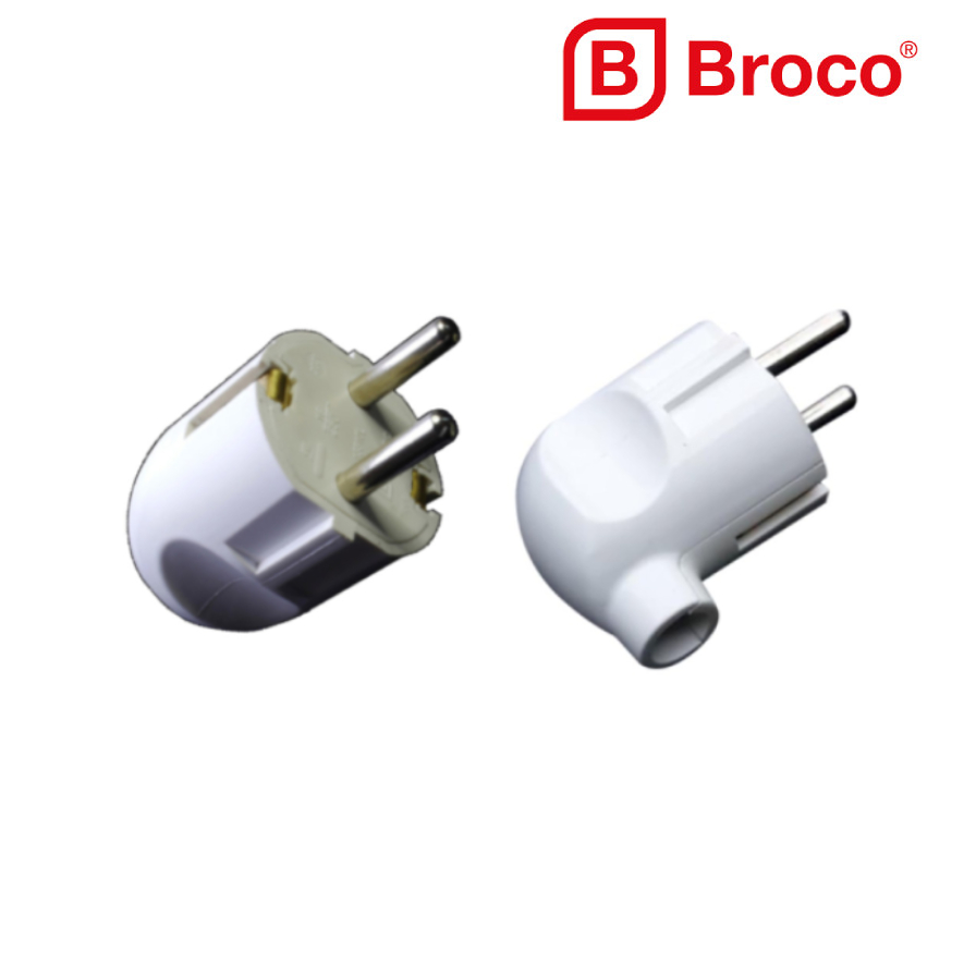 Jual Steker Arde Bulat Putih / Arde Bengkok L Miring Colokan listrik 2 ...