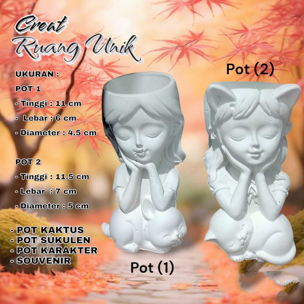 Jual POT MINI/POT KAKTUS/POT SEKULEN /POT UNIK/POT LUCU/POT KARAKTER ...