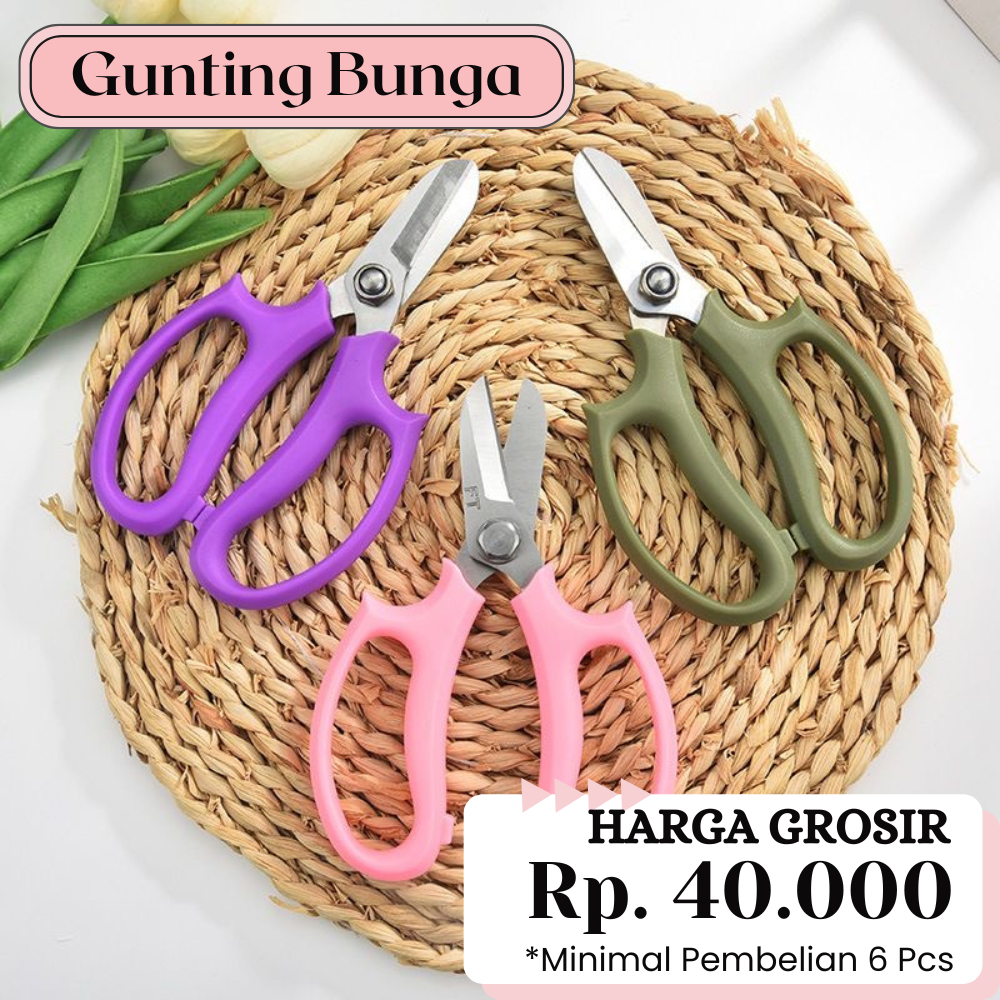 Jual FT - GUNTING BUNGA Florist - Gunting Batang Tanaman Estetik Cantik ...