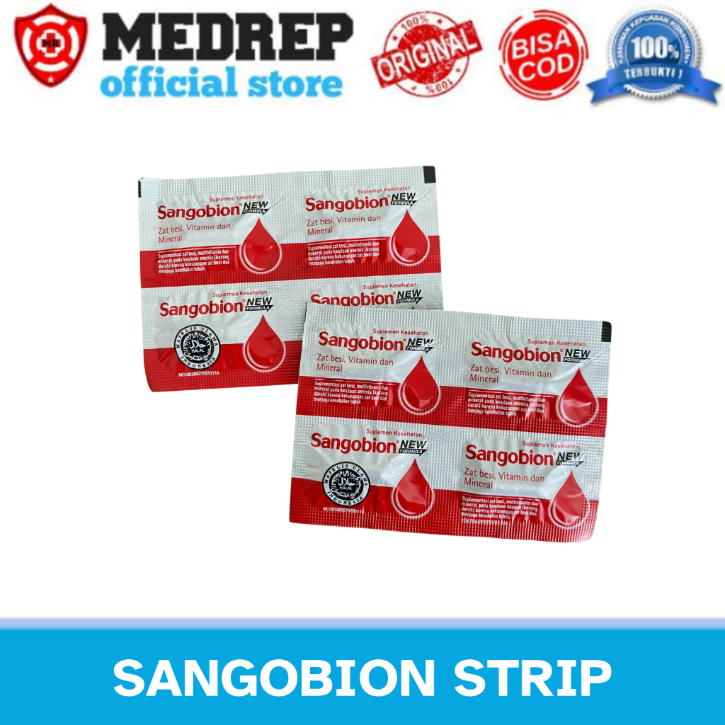 Jual SANGOBION STRIP isi 4 tablet - mengatasi anemia (kurang darah ... Jual SANGOBION STRIP isi 4 tablet - mengatasi anemia (kurang darah ...