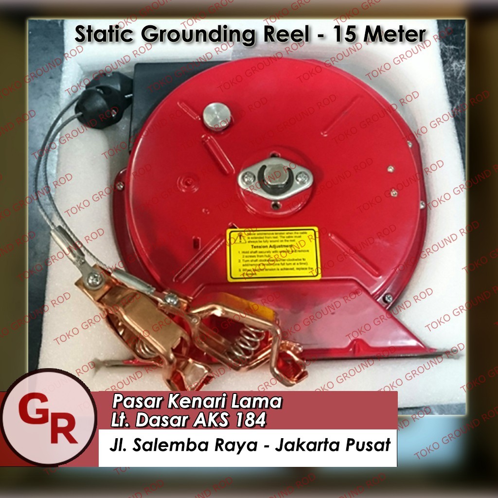 Jual G3050Y - 15 METER Static Grounding Reel / Statis Discharge kabel ...
