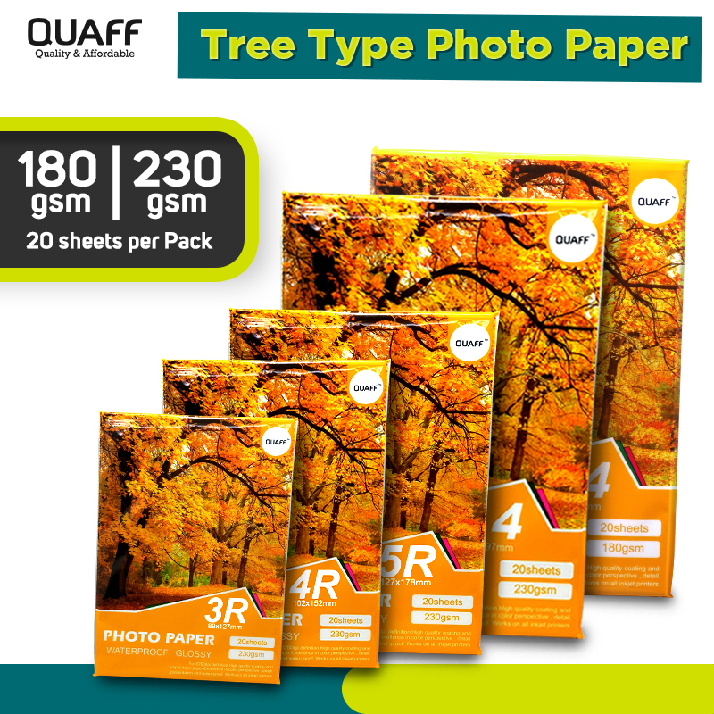 Jual Kertas Foto ukuran A4, A3, 4R (Glossy Photo Paper 180, 200, 230GSM ...