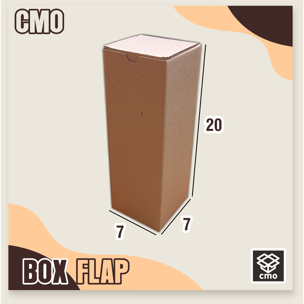 Jual KARDUS BOX UKURAN 7x7x20 cm DUS POLOS | DUS KUE | DUS BOTOL | DUS ...