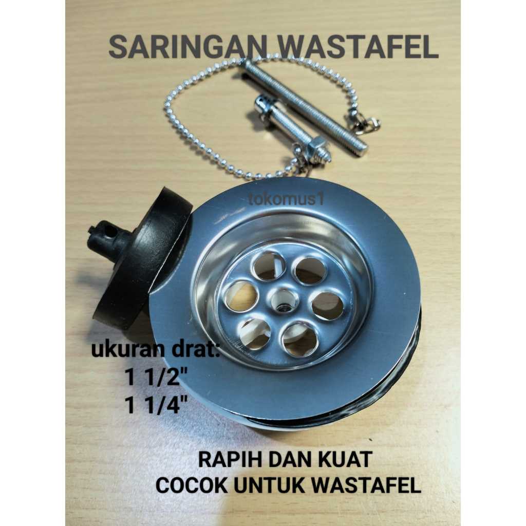 Jual Apur Afur Saringan Wastafel 1 1/2 Inch / Afur Bibir Saringan ...