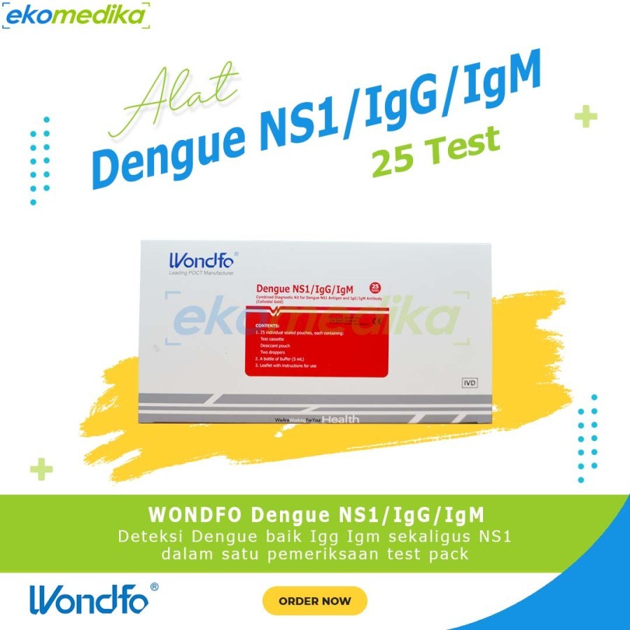 Jual Dengue Combo Duo NS1 & IgG/IgM (isi 25 Test Ns1 & isi 25 Test igg ...