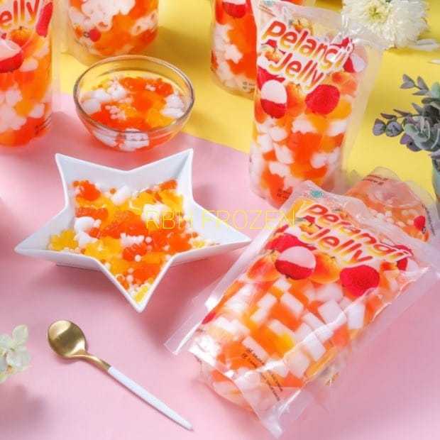Jual Jelly Pelangi Bentuk Motif /Jeli Rasa Buah Leci 500 Gr | Shopee ...