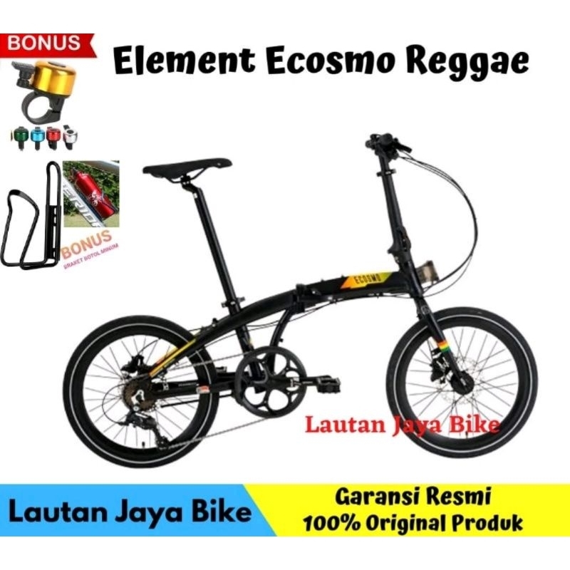 Jual Sepeda Lipat 20 Element Ecosmo Reggae 8 Speed | Shopee Indonesia