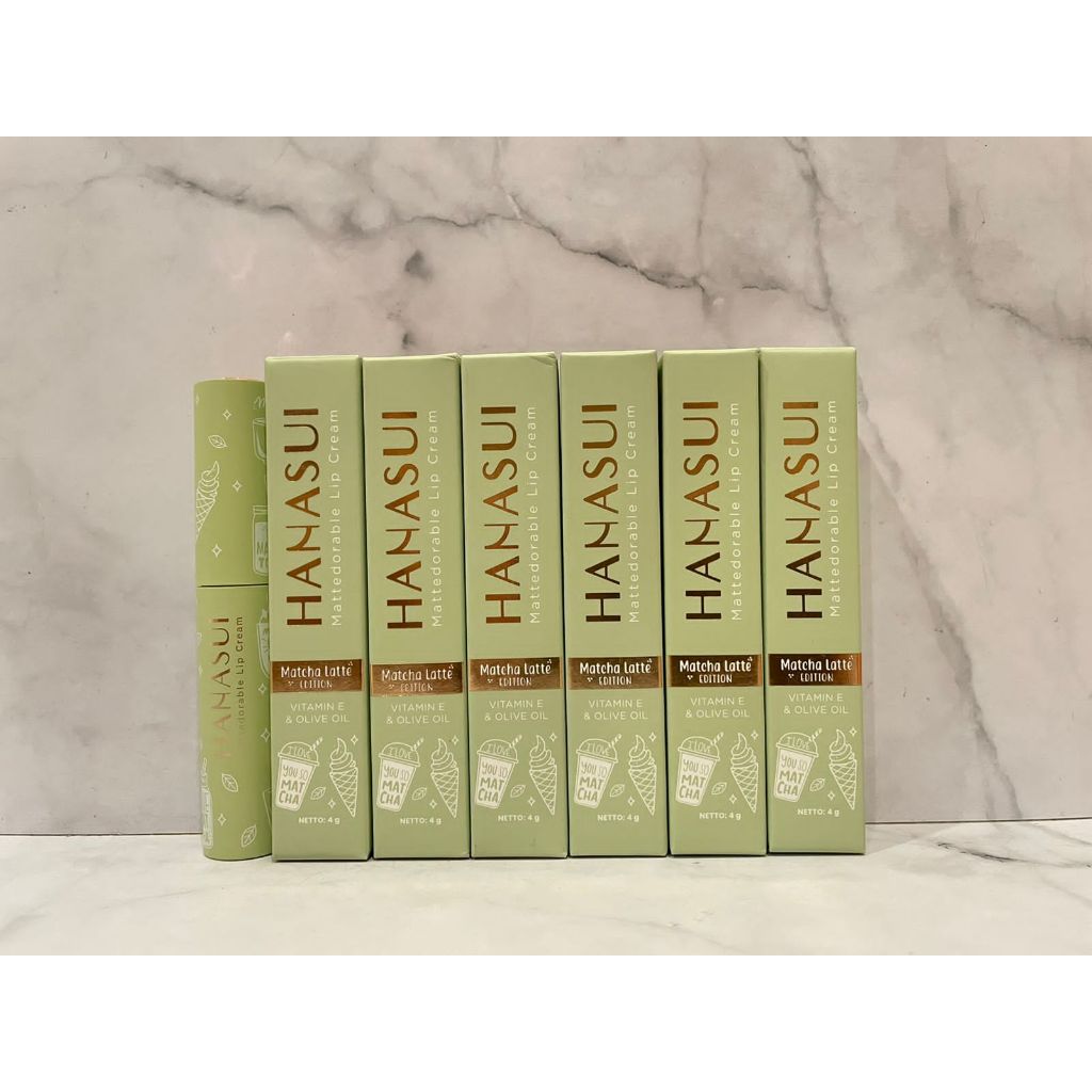 Jual Hanasui Mattedorable Lip Cream Matcha | 4g | Shopee Indonesia
