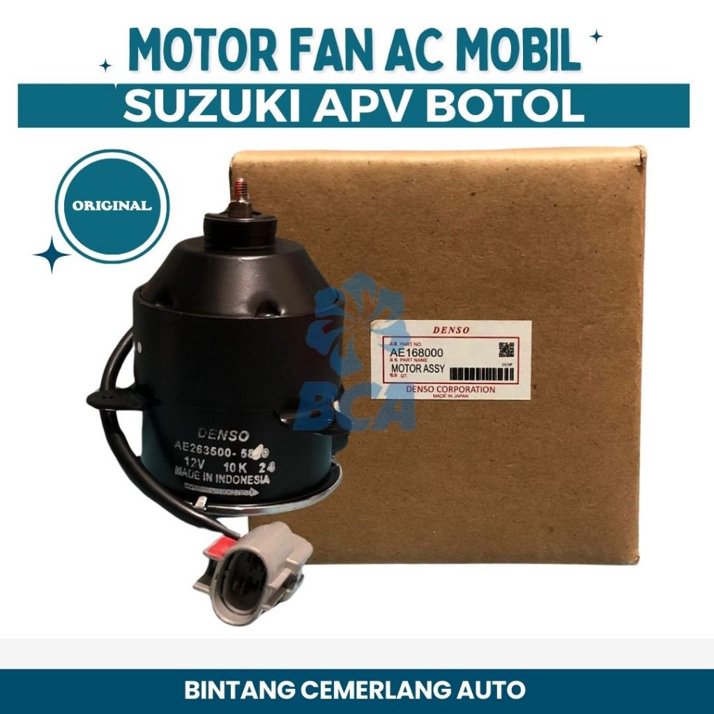 Jual MOTOR FAN RADIATOR AC Mobil Suzuki APV Botol ORIGINAL DENSO ...