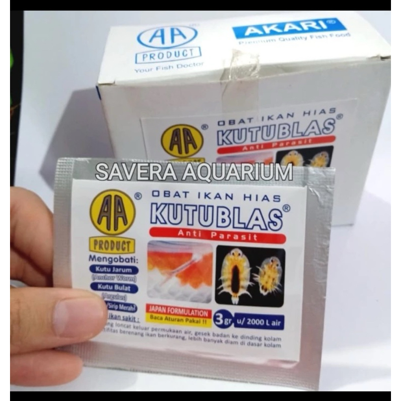 Jual AKARI KUTU BLAS 3 GRAM - OBAT KUTU IKAN - ANTI PARASIT | Shopee ...