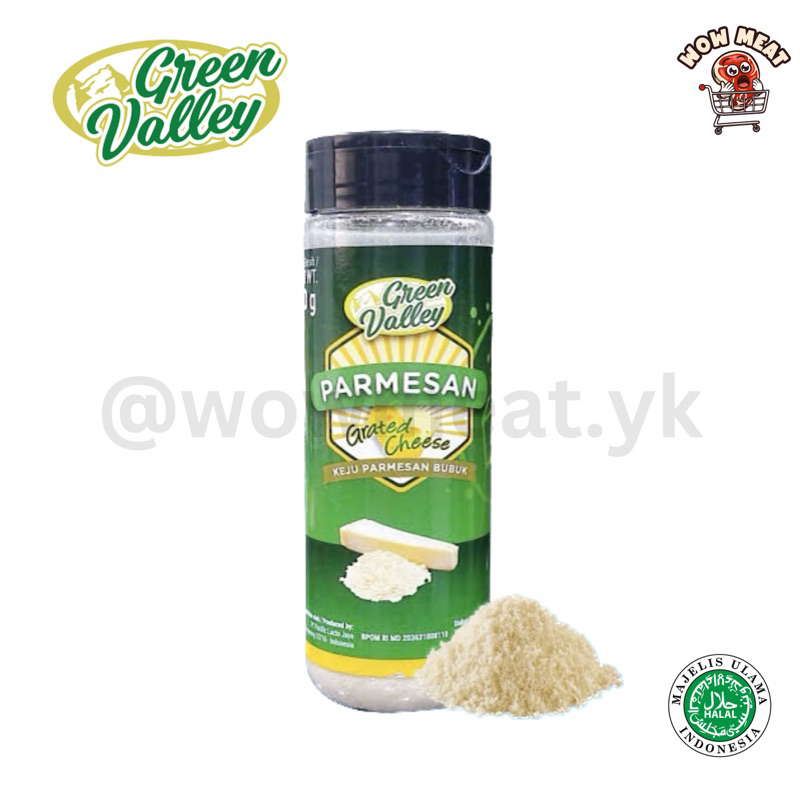 Jual Parmesan Cheese Green Valley 80 Gr | Keju Parmesan Bubuk | Shopee ...