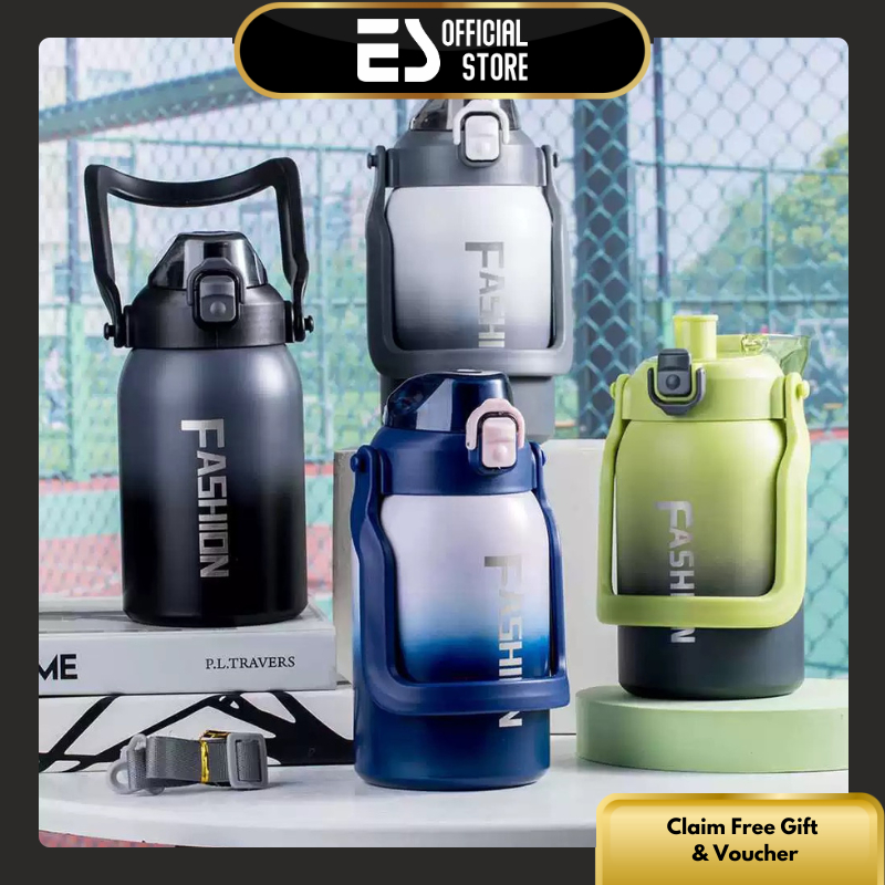 Jual ES Botol Air MInum Jumbo Premium Ukuran 800ml dan 1000ml Termos ...