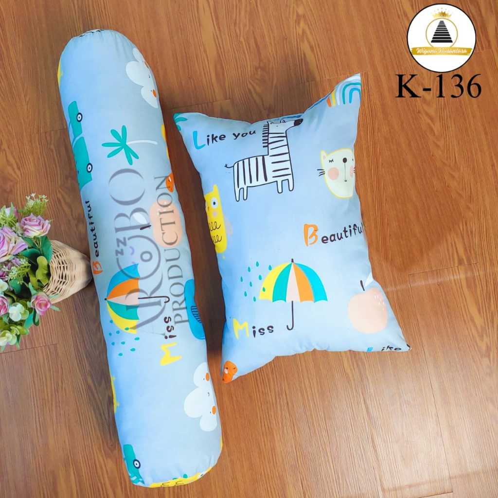 Jual Set 1 Bantal dan 1 Guling Tidur Dewasa Super Empuk | Shopee Indonesia