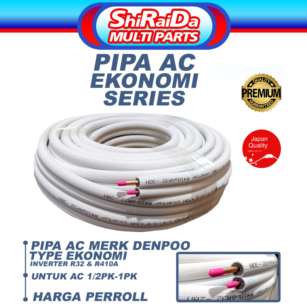 Jual PIPA AC ECONOMY SERIES ( 1/2PK - 1PK ) 30M (1ROL) / PIPA AC ...
