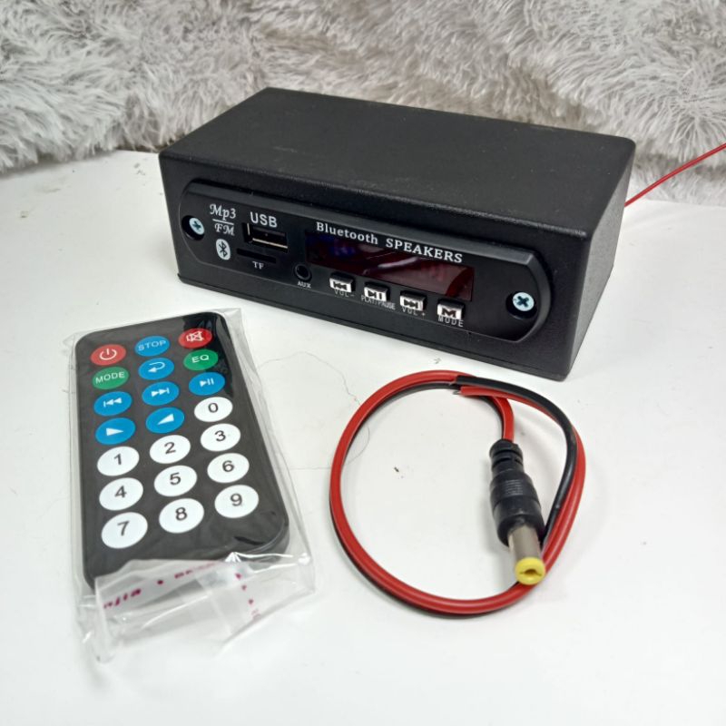 Jual Amplifier 12volt aki bluetooth radio USB Jack Aux memory card plus ...