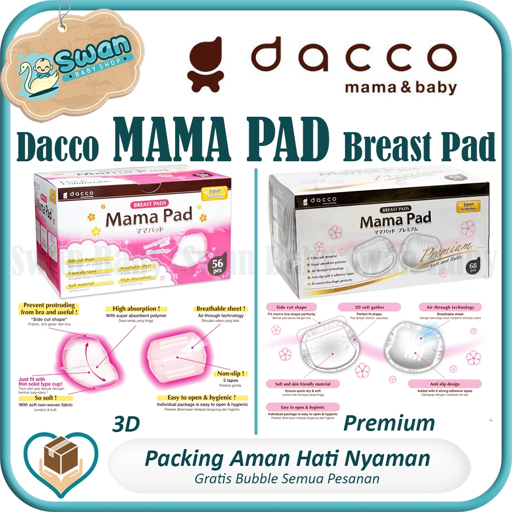 Jual Mamapad Breastpad Dacco / 3D / Premium / Mama Pad Breast Pad ...