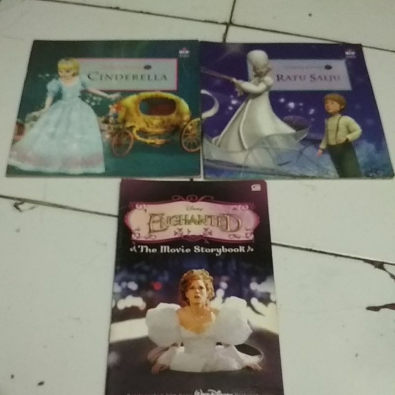 Jual DONGENG ANIMASI CINDERELLA/ RATU SALJU/ DISNEY ENCHANTED the movie ...