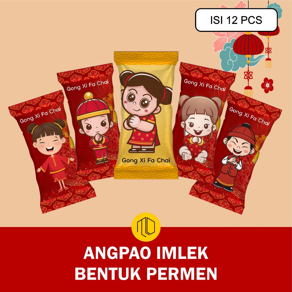 Jual Angpao Permen Edisi Imlek 2024 Viral isi 12 Pcs Series 1 / Amlop ...