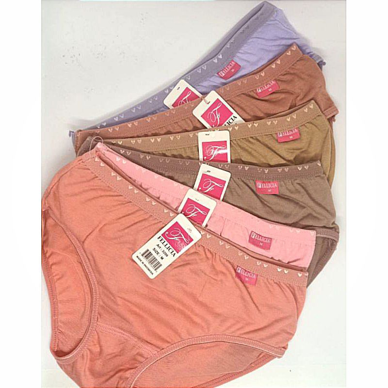 Jual 6 Pcs Celana Dalam Wanita Dewasa / CD Wanita Lusinan Polos Murah | Shopee Indonesia